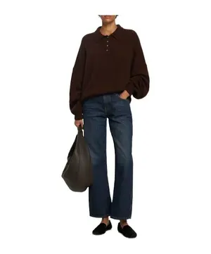Khaite High-waisted Wide-leg Jeans