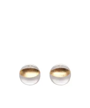 MONIES Sirone Metallic-effect Clip-on Earrings