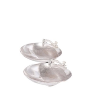 MONIES Sirone Metallic-effect Clip-on Earrings