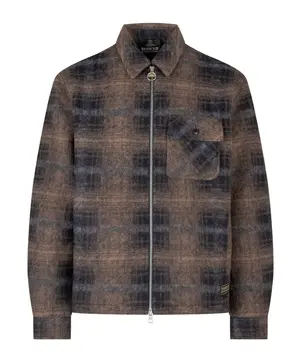 Barbour Plaid Zipup Shirt Jacket
