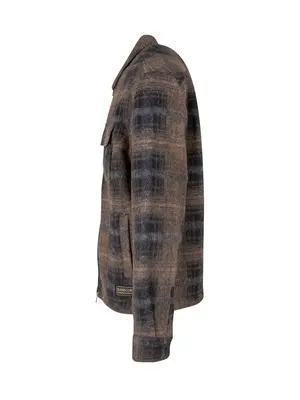 Barbour Plaid Zipup Shirt Jacket