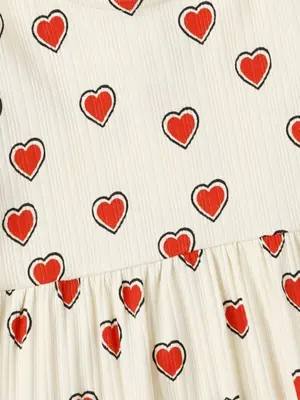 MINI RODINI Printed Heart Dress