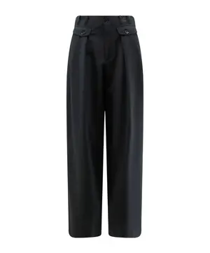 Closed High-waisted Wide-leg Pants