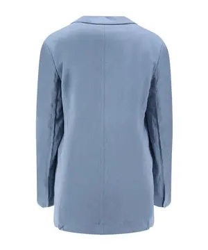 Closed Single-breasted Peak-lapel Blazer