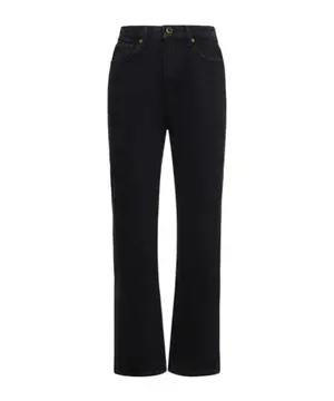 Khaite High-waisted Straight Jeans - Black