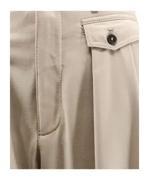 Closed High-waisted Wide-leg Pants