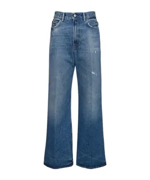 Acne Studios Wide-leg Jeans With Details - Blue