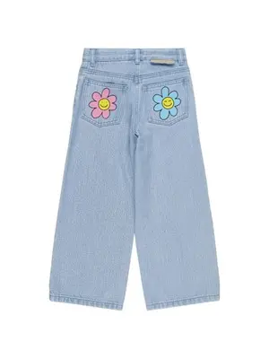 Stella McCartney Wide Leg Trousers With Graphic Detail
