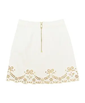 SELF-PORTRAIT Broderie Mini Skirt