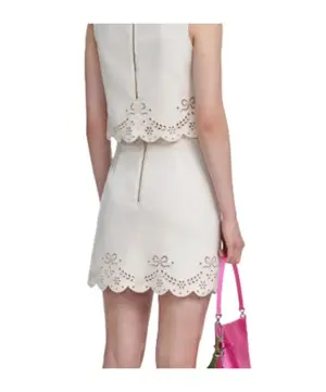 SELF-PORTRAIT Broderie Mini Skirt