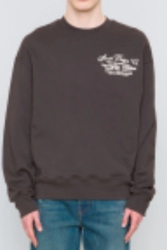 Amiri Long Sleeve Sweatshirt With Ribbed Details