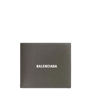 Balenciaga Cash Square Folded Wallet In Dark