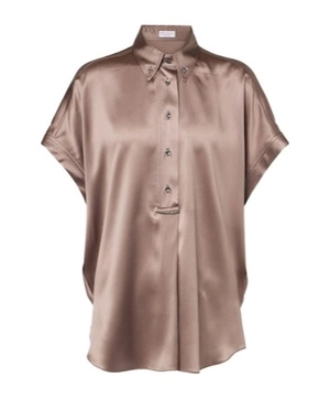 Brunello Cucinelli Silk-blend Shirt