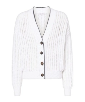 Brunello Cucinelli Ribbed-knit Cotton Cardigan