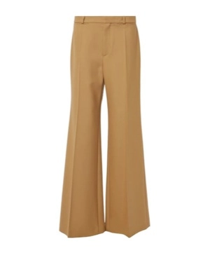 Chloé Wool Grain De Poudre Flared Pants