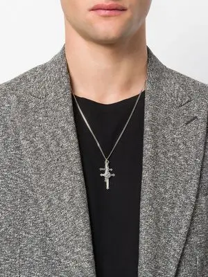 Emanuele Bicocchi Cross Pendant Necklace