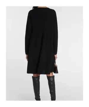 Jardin Des Orangers Round Neck Long Sleeve Ribbed Dress