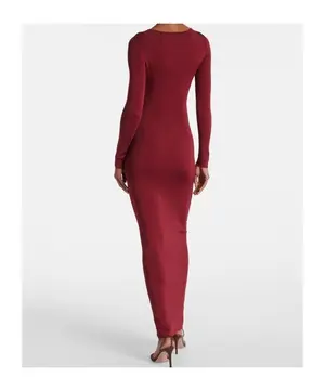 Roland Mouret Gathered Jersey Maxi Dress