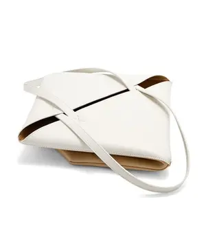 Loewe Puzzle Fold Tote In Shiny Calfskin