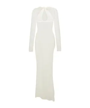 Coperni Semi-transparent Ruffle Over-length Dress
