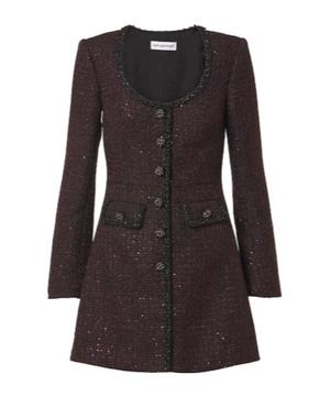 SELF-PORTRAIT Tweed Blazer Dress