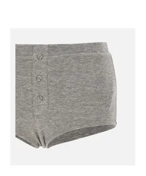 ENTIRE STUDIOS Limone Ribbed Booty Shorts