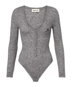 SHUSHU/TONG Logo Wool-blend Bodysuit