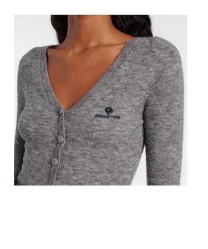 SHUSHU/TONG Logo Wool-blend Bodysuit