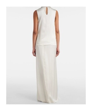 TOM FORD Embellished Silk Satin Top