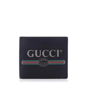 Gucci Print Leather Coin Wallet
