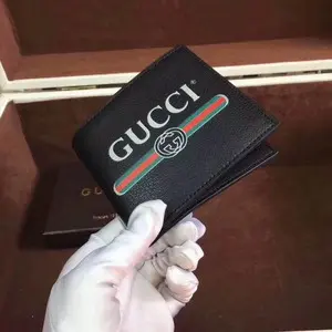 Gucci Print Leather Coin Wallet