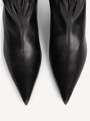 Balmain Sphynx Smooth Leather Ankle Boots