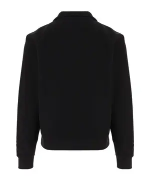 Burberry Logo Embroidered Half-zip Sweatshirt