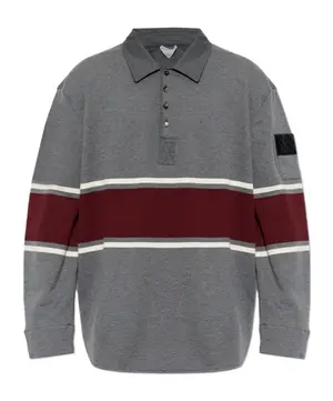 Bottega Veneta Long-sleeved Polo Shirt