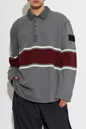 Bottega Veneta Long-sleeved Polo Shirt