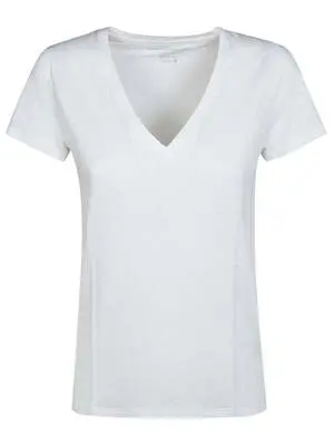 Majestic International Soft V-neck Mini T-shirt For - Bianco