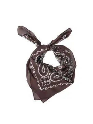 LEVI'S STRAUSS Paisley Bandana Scarf - Brown