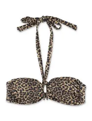MATINEE Leopard Print Cut-out Mini Dress - Spotted