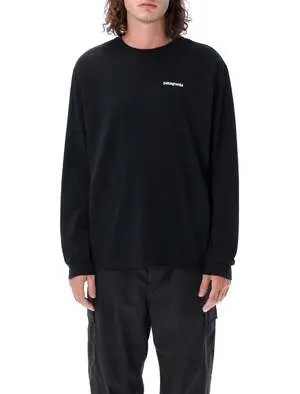 Patagonia P-6 Logo Long-sleeve Recycled T-shirt - Nero