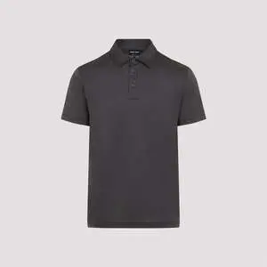 Giorgio Armani Silk-cotton Polo Shirt For