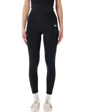 ADIDAS ORIGINALS High-waisted Logo Leggings - Nero