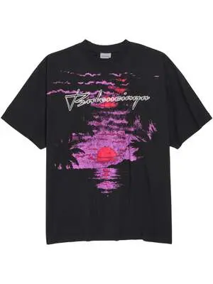 Balenciaga Drethestanem" Relaxed Fit T-shirt - Black