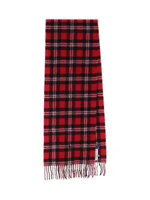 Polo Ralph Lauren Polo Ralph Lauren Plaid Fringe Scarf Red