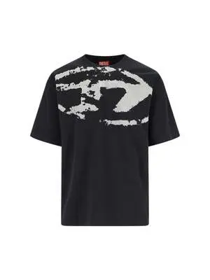 DIESEL® Graphic Flock Print T-shirt - Black