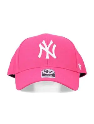 47 HAT 47 Classic New York Yankees Logo Baseball Cap - Magenta