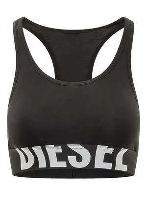 DIESEL® Logo Bralette Top - Nero