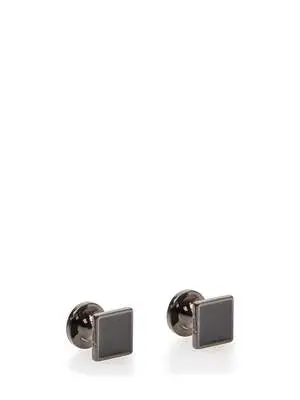 BOSS Polished Cufflinks With Geometric Detail