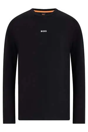 BOSS Long-sleeve Crew Neck Shirt - Black