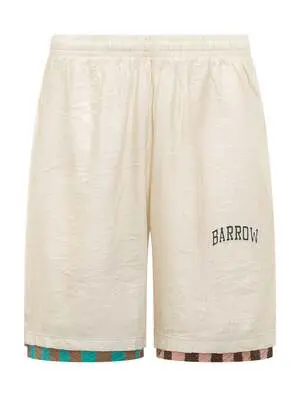 BARROW Trendy Logo-embellished Shorts - Crema