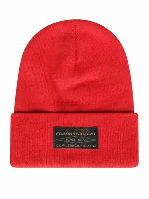 Filson Ballard Watch Knit Cap In Acrylic Yarn - Rosso